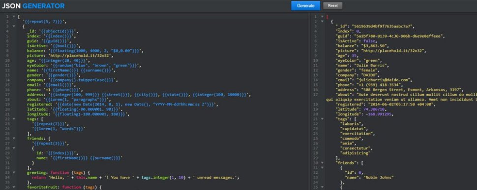 JSON Generator Is A Free Webapp For Generating Data Structures Blog 
