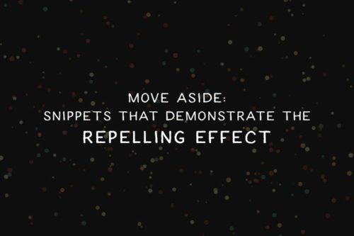 8 Codepen Examples Which Demonstrate The Repelling Effect In Web Design 